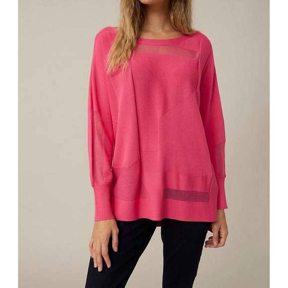 Joseph Ribkoff | Tops | New Joseph Ribkoff Cutout Knit Top In Raspberry ...